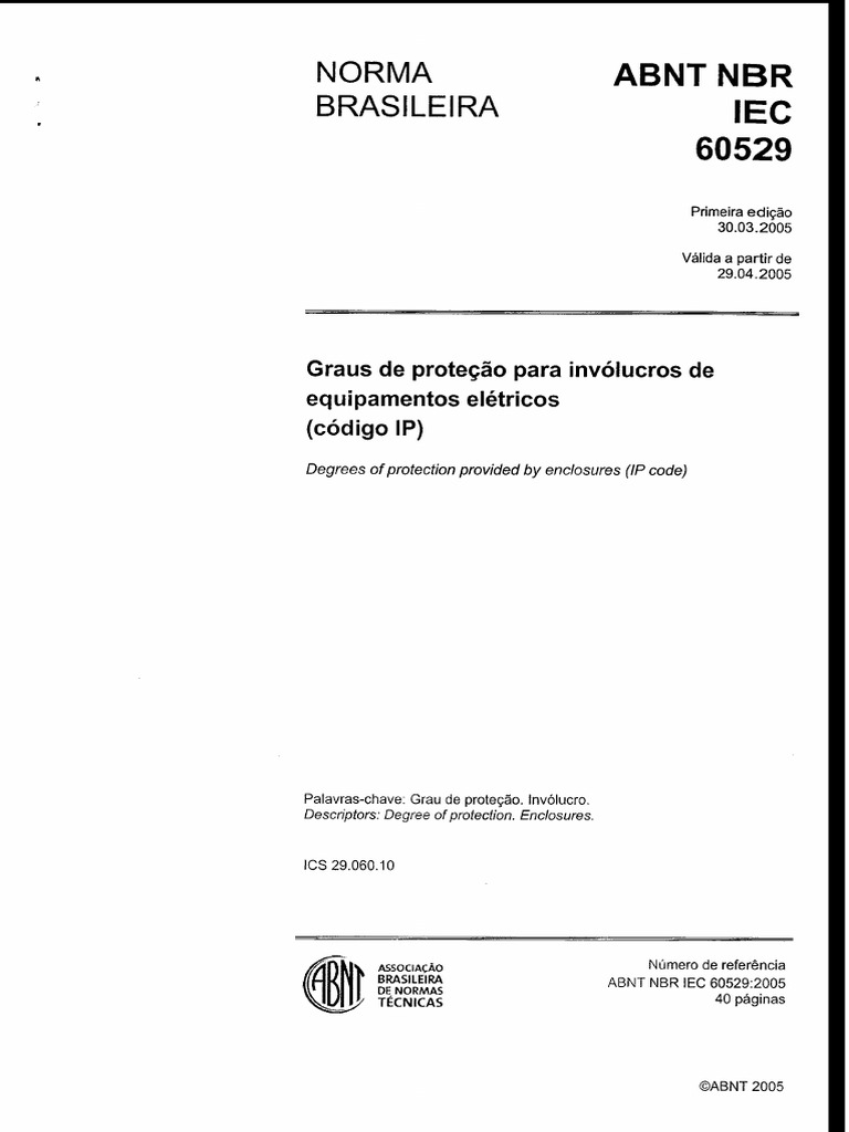 Iec NBR 60529 Ip | PDF