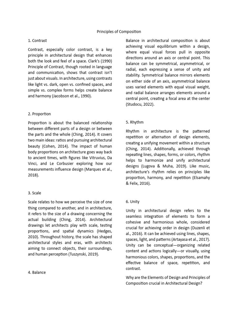 Key Principles of Architectural Design | PDF | Composition (Visual Arts ...
