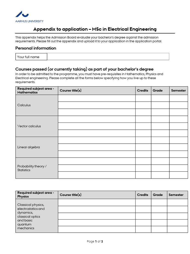 Appendix Electrical Engineering | PDF
