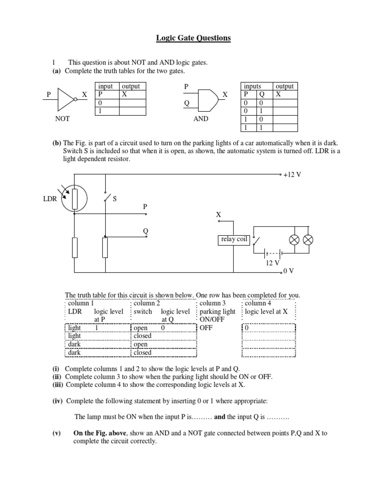 Logic Gates | Switch | Logic Gate