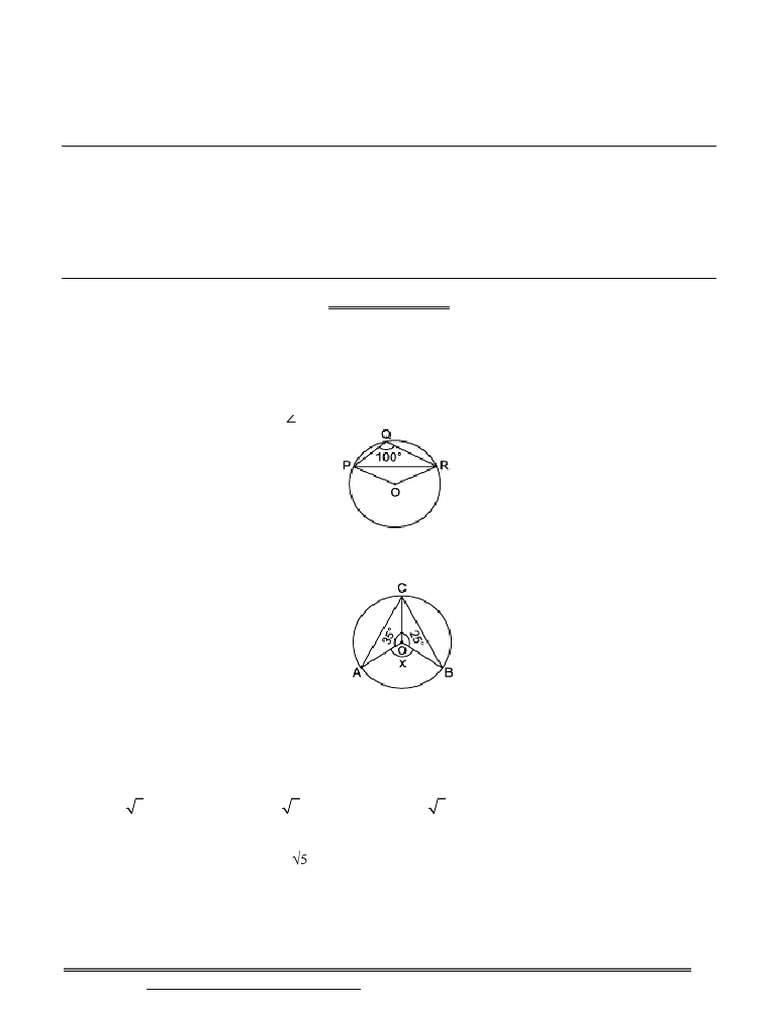 Maths Class Ix Pt3 Exam 2024 Sample Paper 02 QP | PDF | Area | Circle