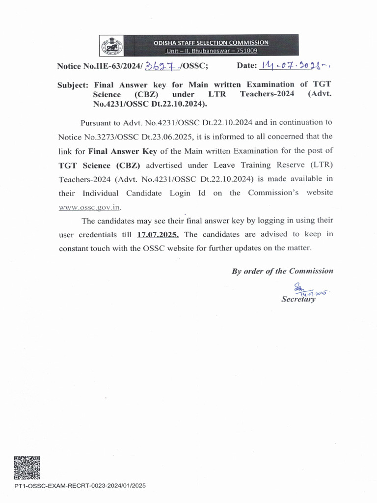 Final Ans Key CBZ | PDF