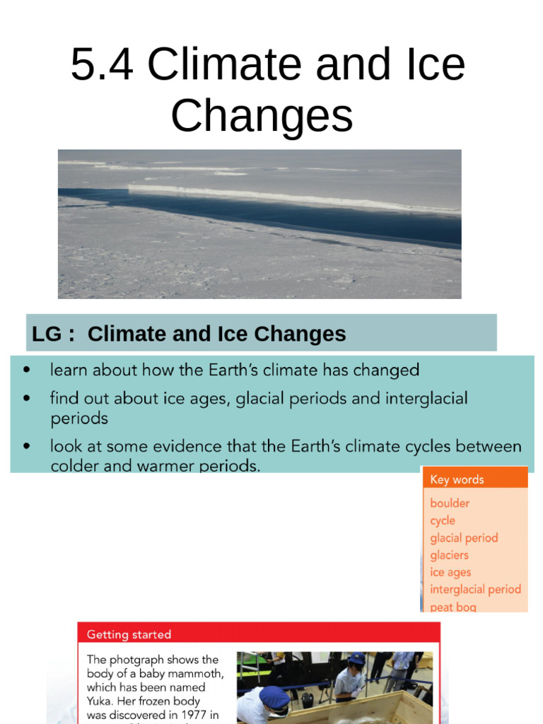 Understanding Climate and Ice Changes | PDF