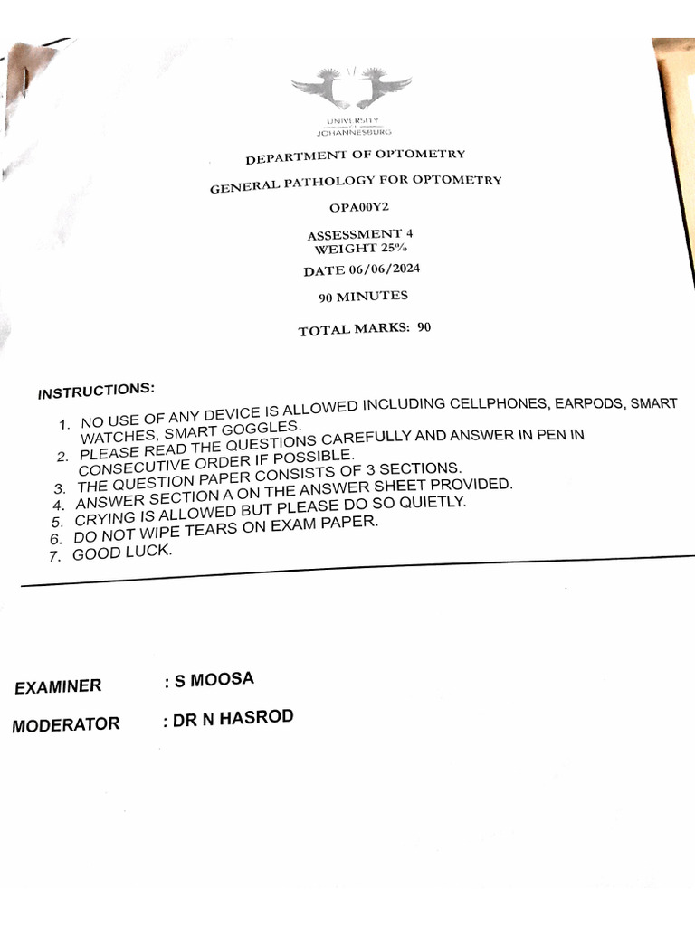 Pathology Test 4 | PDF