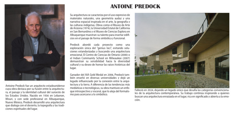 Antoine Predock | PDF | Las artes