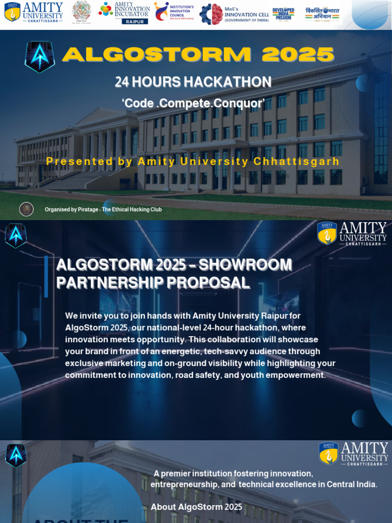 AlgoStorm 2025 Hackathon Invitation | PDF | Business | Promotion And ...