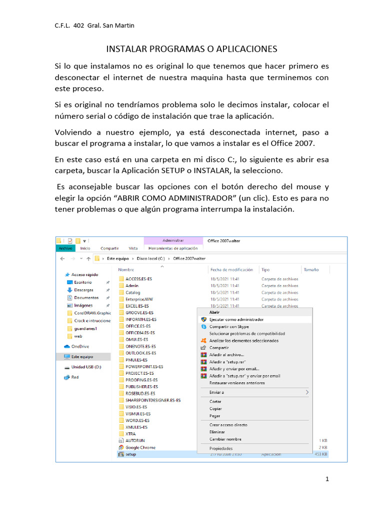 Instalar Programas o Aplicaciones | PDF