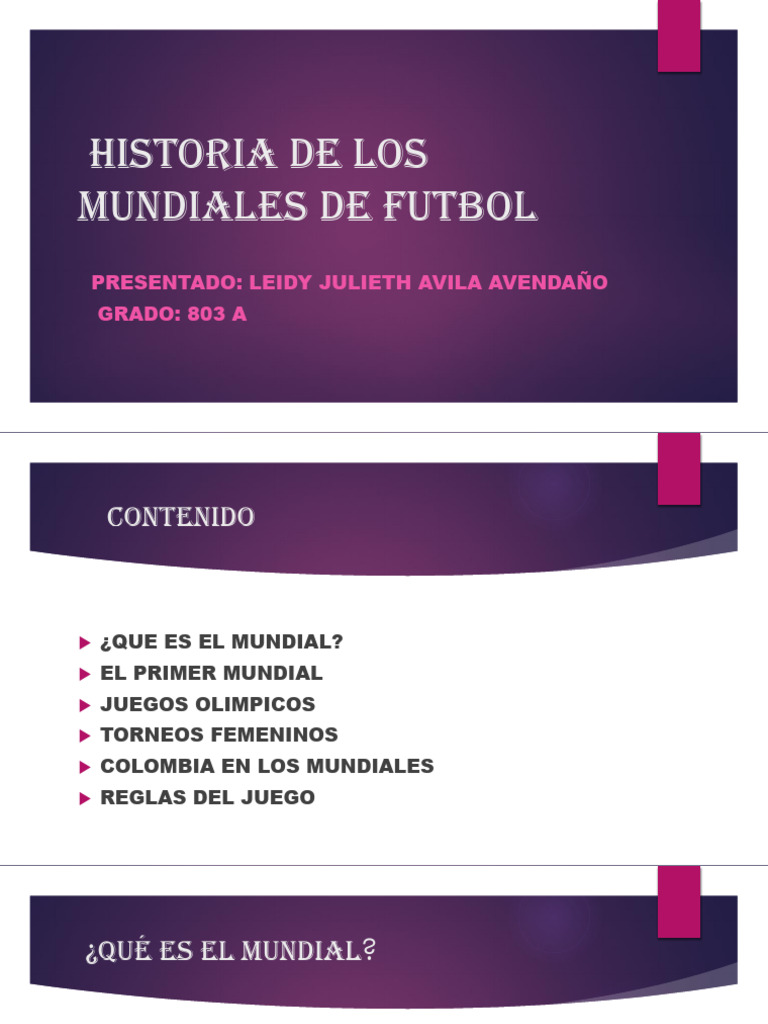 Historia de los Mundiales de Fútbol | PDF | Asociación de Futbol | FIFA ...