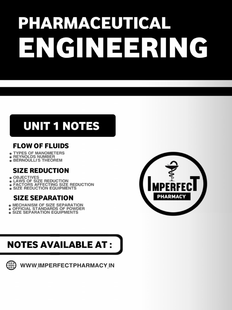 Pharmaceutical Engineering Unit 1 Notes | PDF | Liquids | Statistical ...