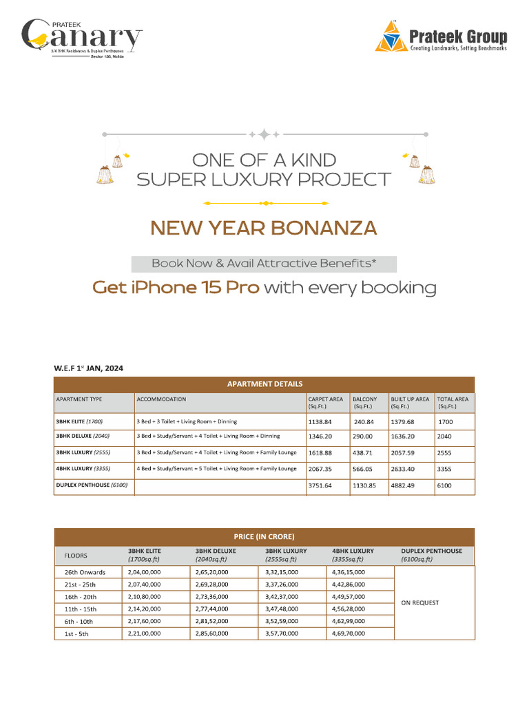 Canary Price List December New | PDF