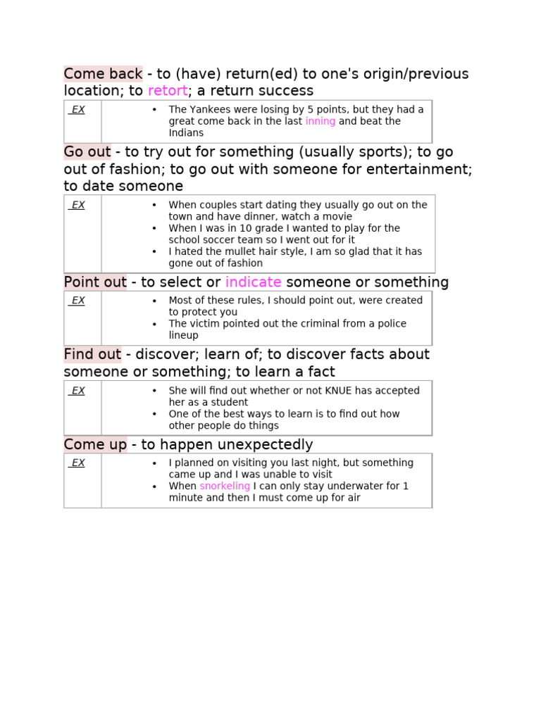 Phrasal Verb 2 | PDF
