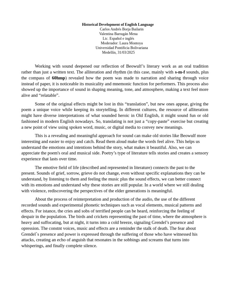Auditory Imagination Reflection | PDF | Poetry | Human Communication