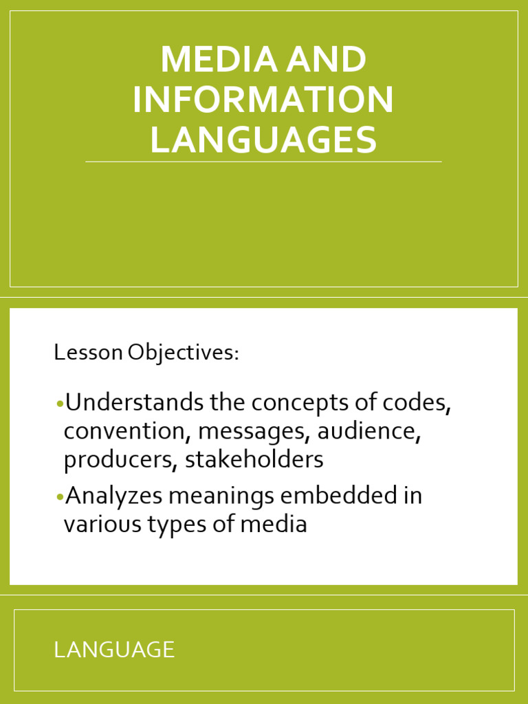 Understanding Media Language Codes | PDF | Semantics | Symbols