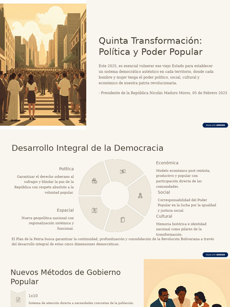 Quinta Transformacion Politica y Poder Popular | PDF | Democracia ...