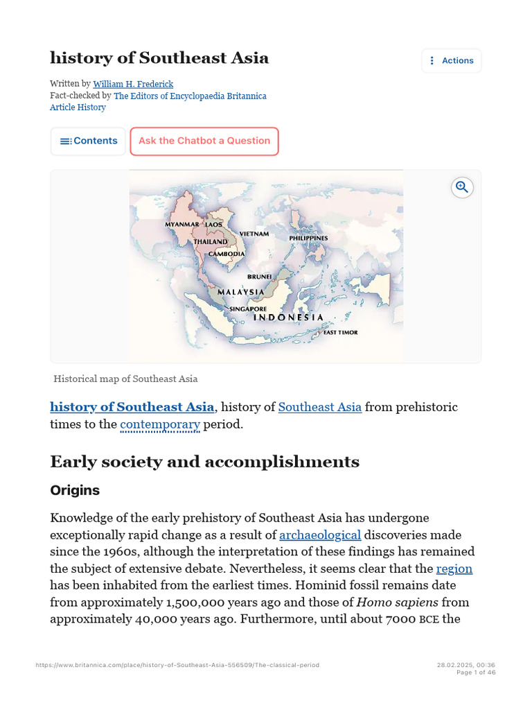 Southeast Asia's Historical Trade Dynamics | PDF | Southeast Asia | Angkor