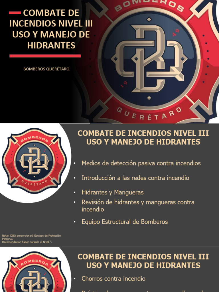Curso Combate Vs Incendios Nivel 3 | PDF