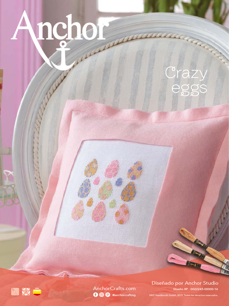 Anchor Welcome Spring Crazy eggs-ES | PDF | Textiles | Artes Textiles