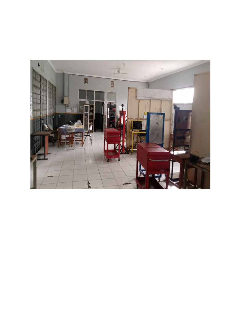 Layout Bengkel TKR SMKN 1 Ciomas Rev | PDF