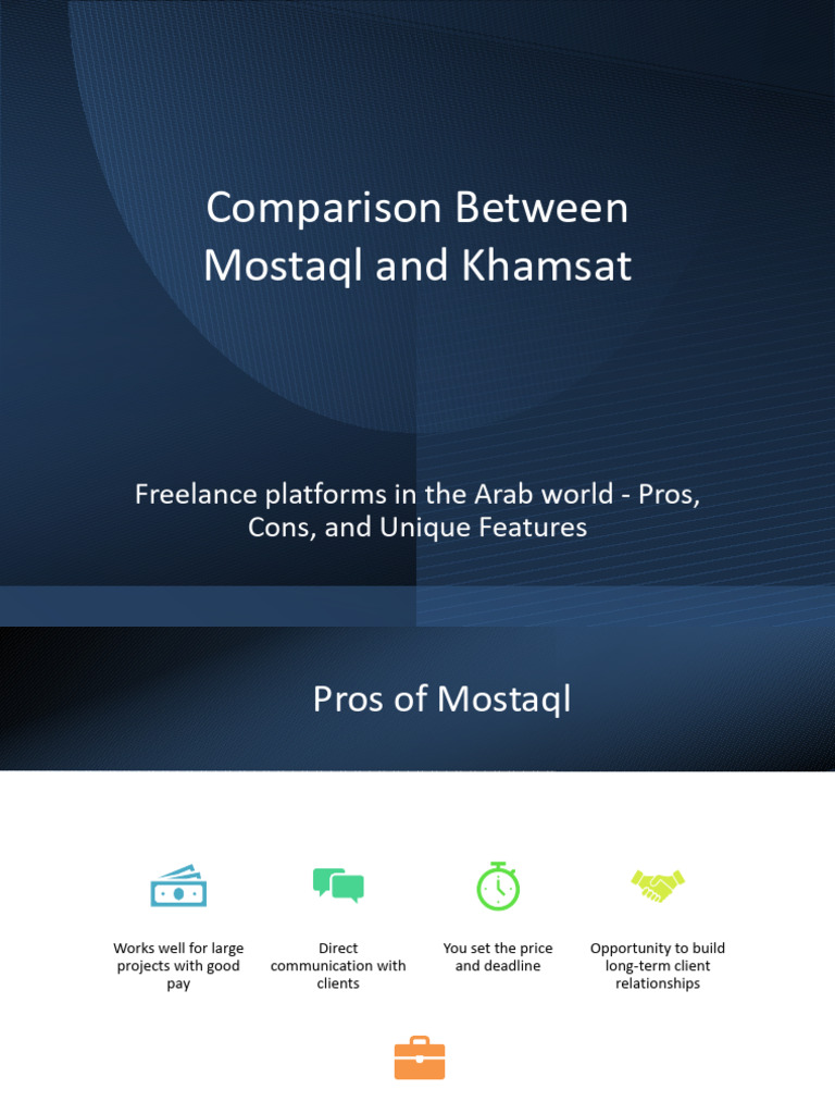 Mostaql Vs Khamsat Comparison en | PDF