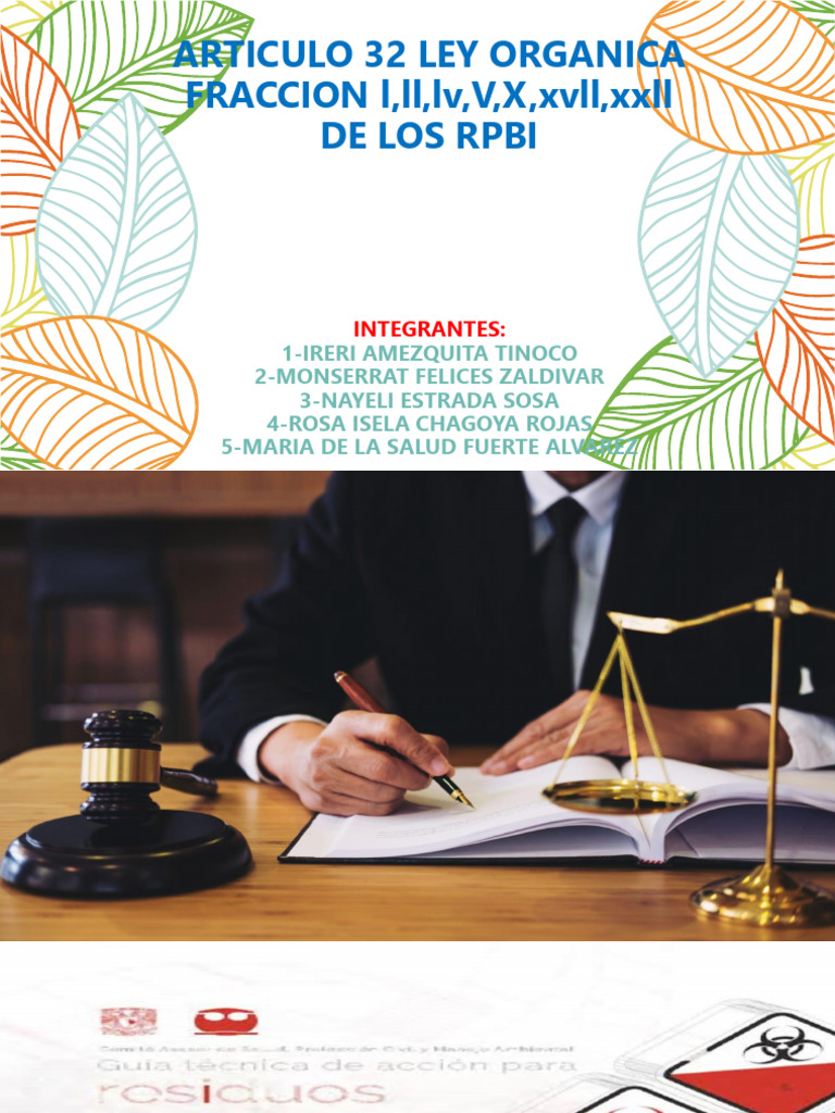 Articulo 32 Ley Organica Fraccion L, LL | PDF