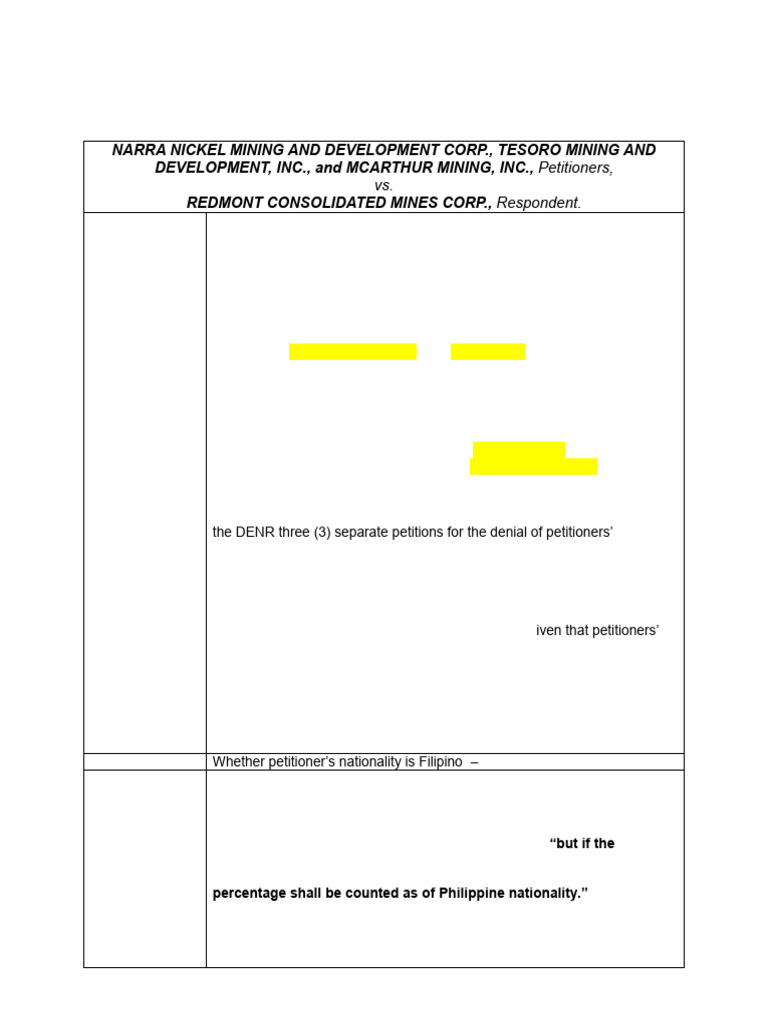 Mining Ownership Dispute in Palawan | PDF