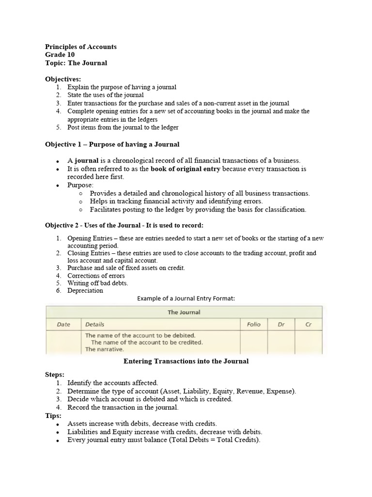 The General Journal P1 | PDF | Debits And Credits | Accounting