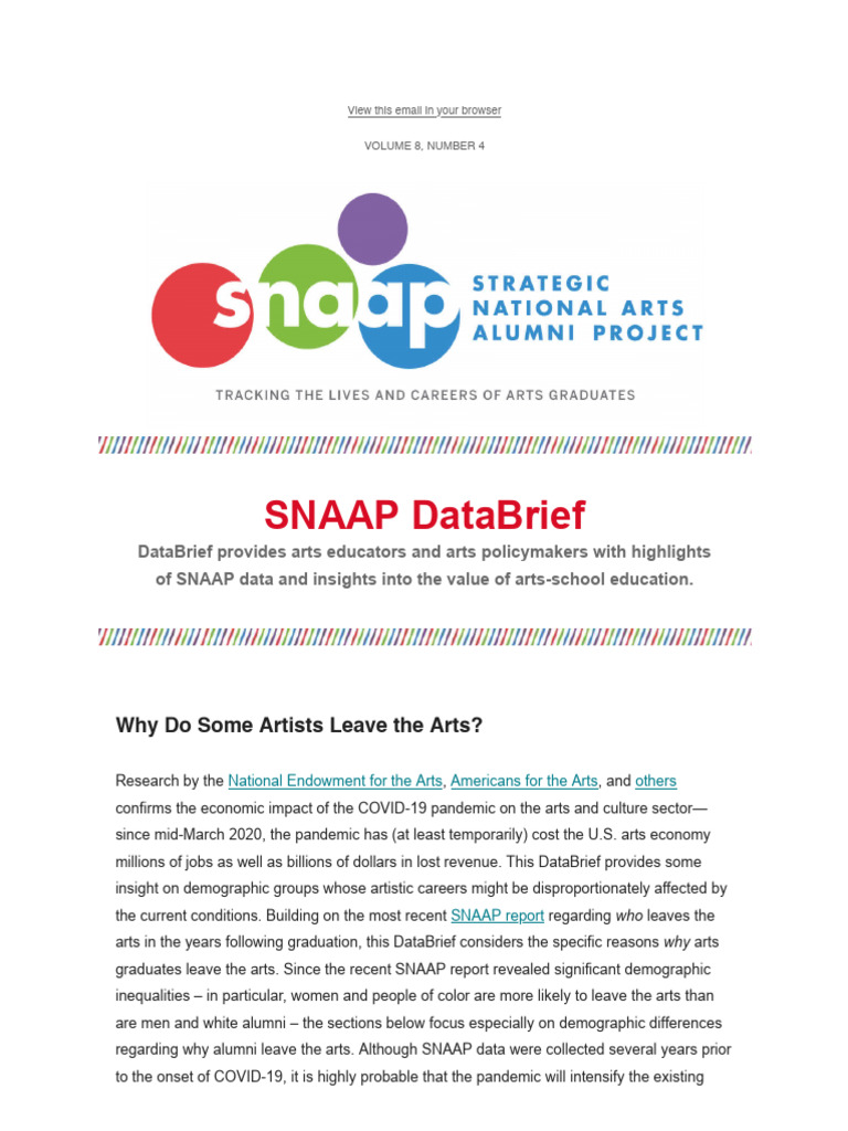 SNAAP DataBrief Vol8 No4 | PDF | Debt | Loans