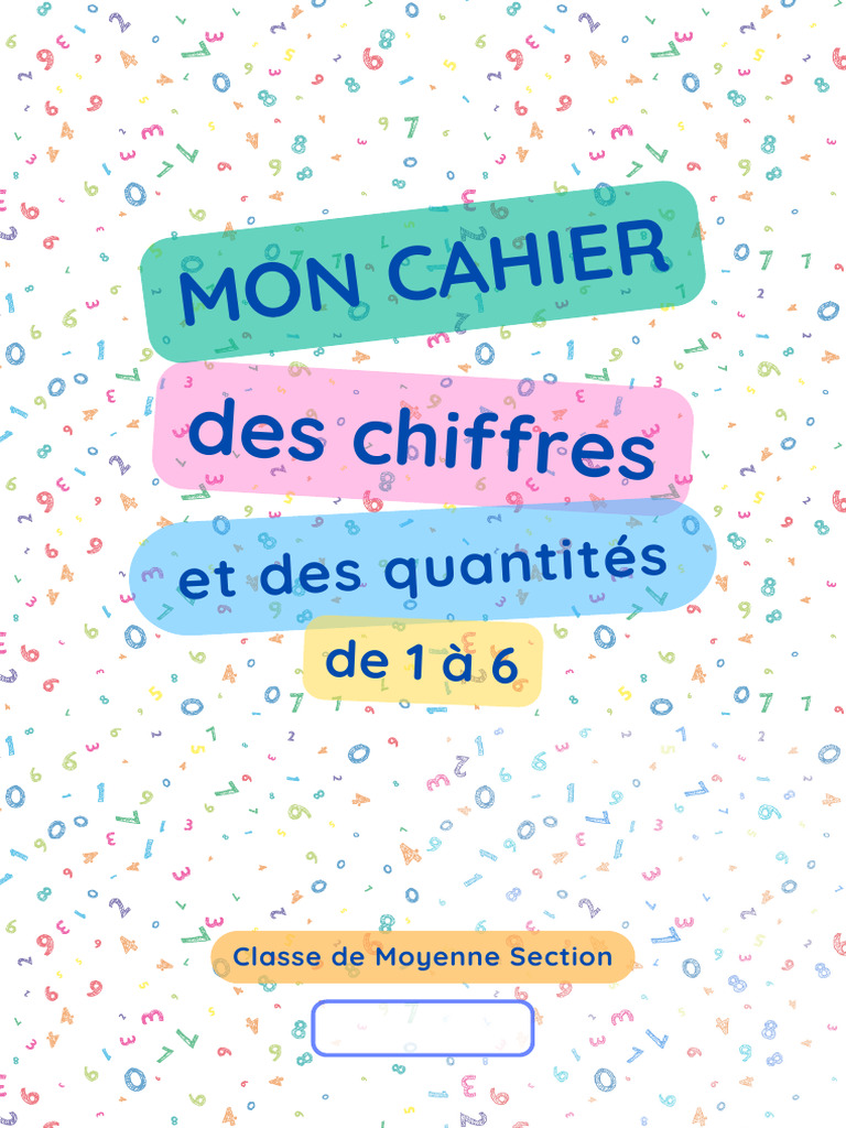 Activités de chiffres en Moyenne Section | PDF