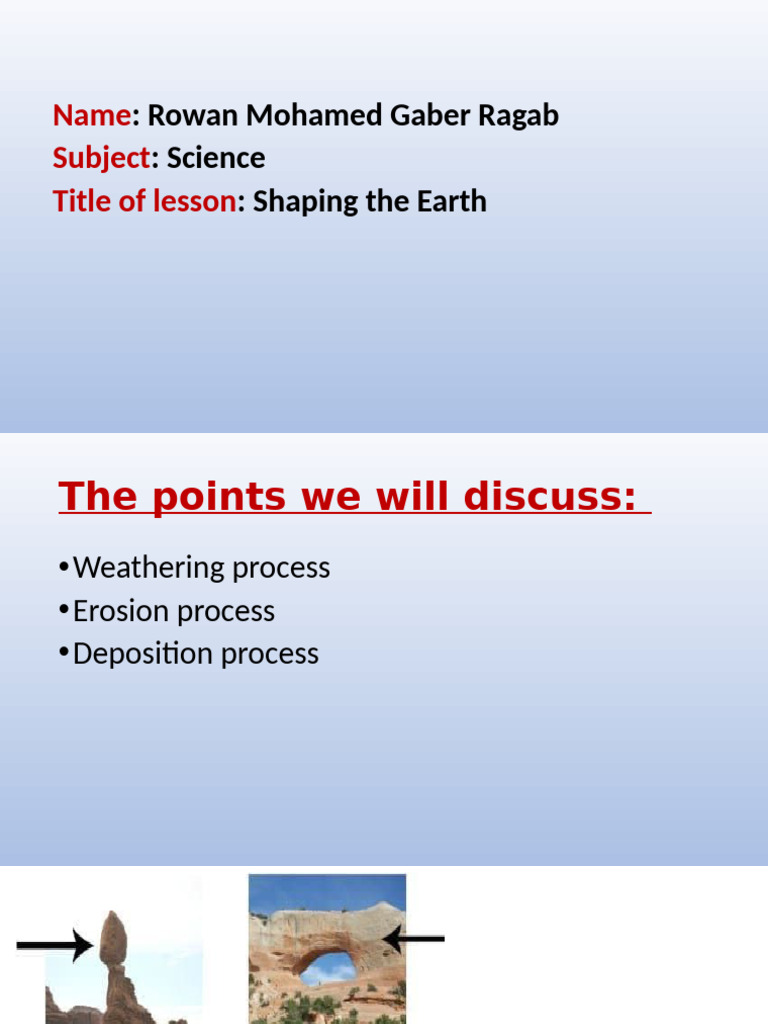 Weathering, Erosion, and Deposition Explained | PDF
