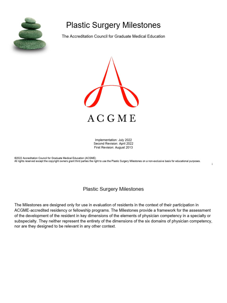 Plastic Surgery Milestones | PDF | Surgery | Ct Scan