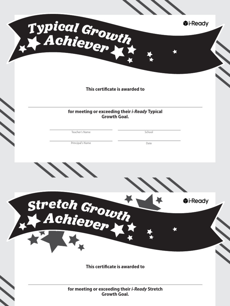 I Ready Growth Certificate | PDF