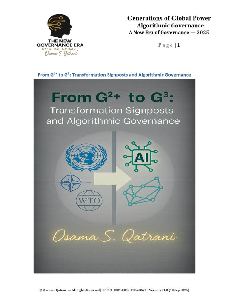 Transitioning to G³: Algorithmic Governance | PDF | Governance ...