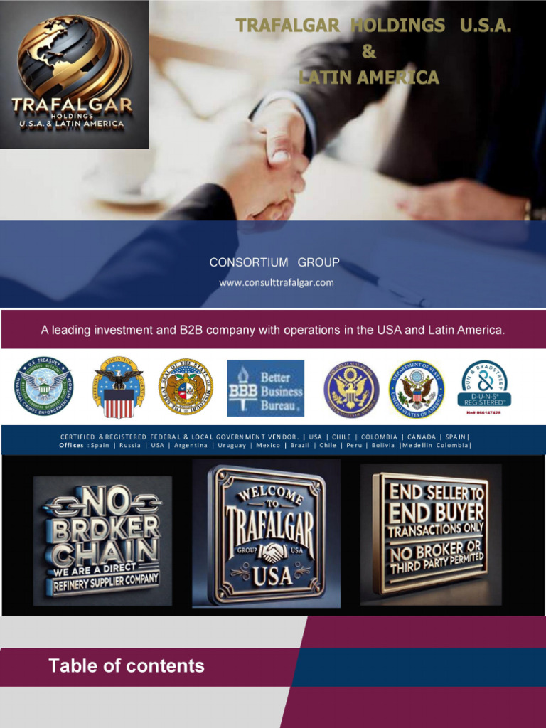 Company Profile Trafalgar Holdings USA Latin America LLCV - en | PDF ...