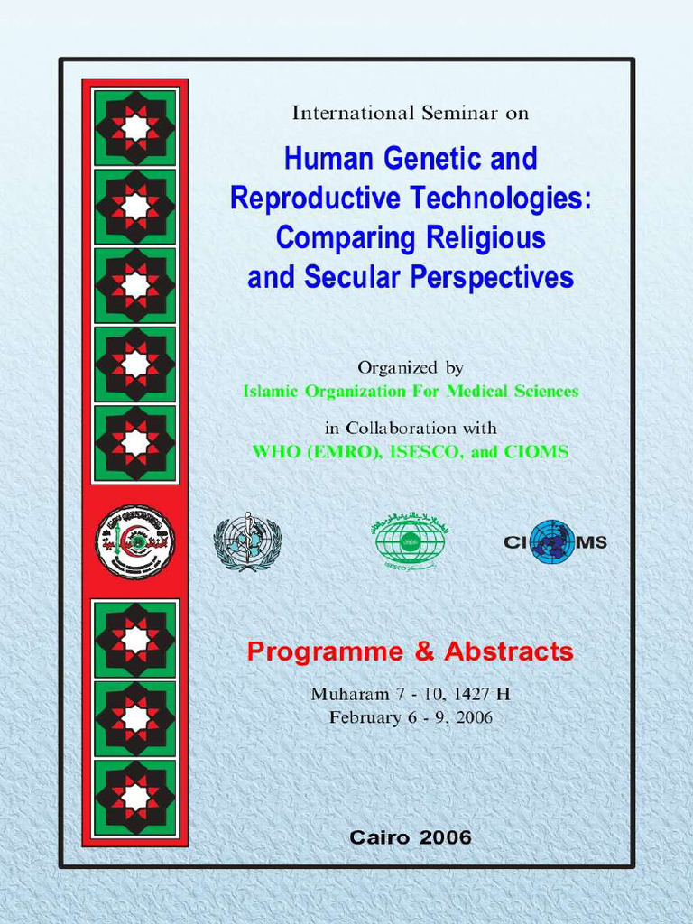 Human Genetic and Reproductive Technologies Compring Religious and ...