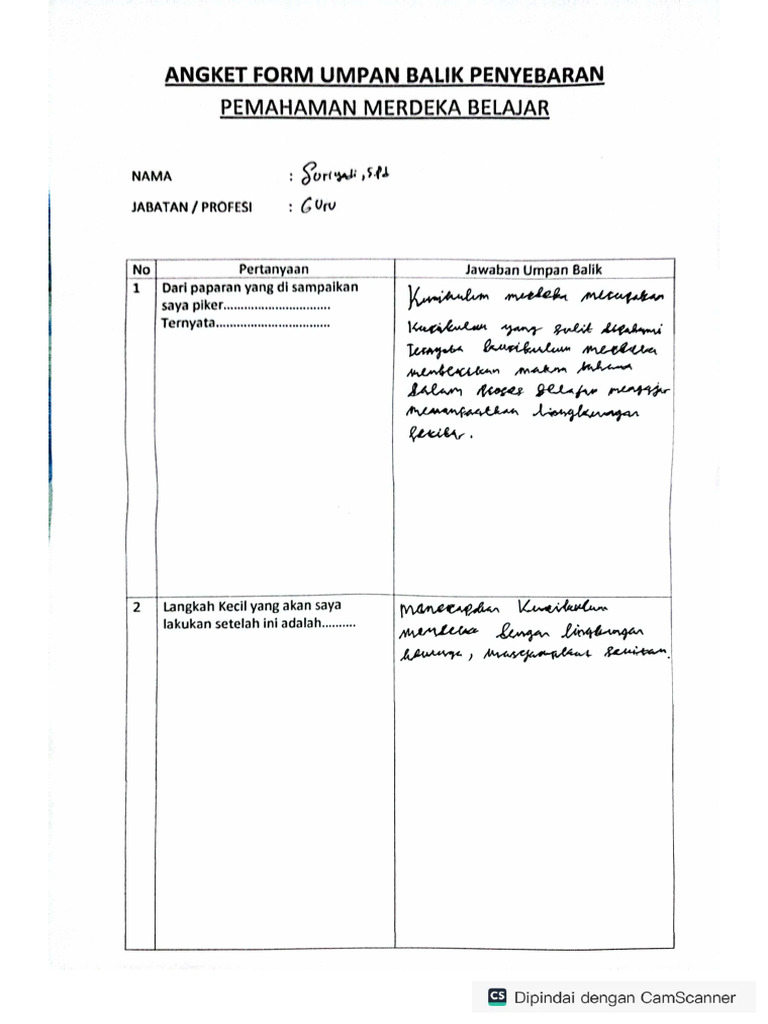 File Timbal Balik PMM | PDF