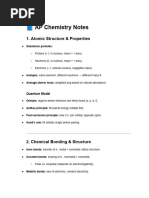 Chemical Bonding Short Notes JEE | PDF