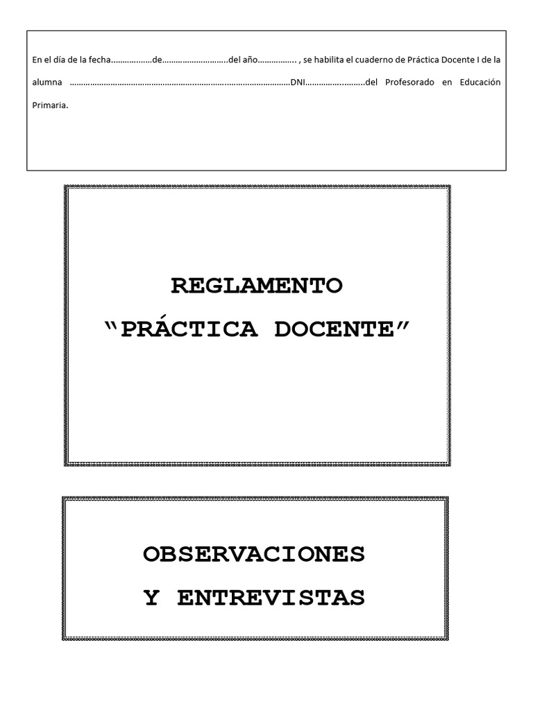 Caratulas Practica i Primaria (1) | PDF
