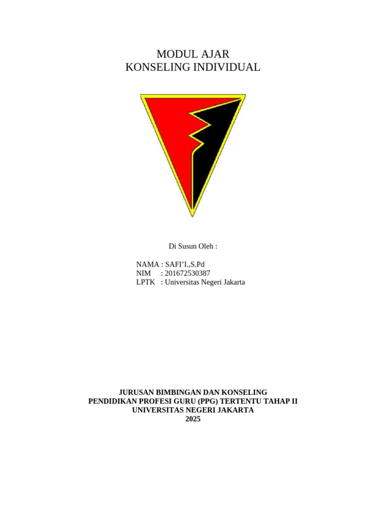Modul Ajar Konseling Individual 2025 | PDF