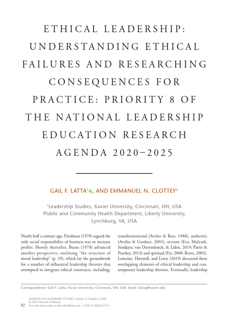 Ethical Leadership Failures Explained | PDF | Leadership | Knowledge