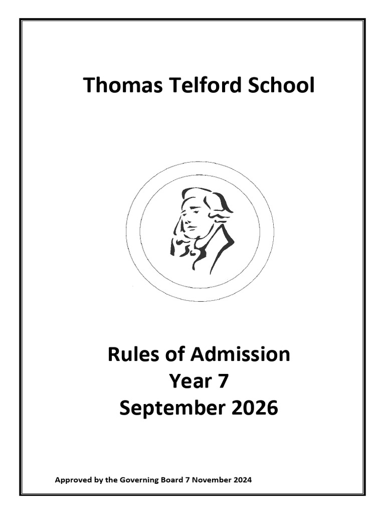 Year 7 Admission Rules for 2026 | PDF | Justice | Crime & Violence