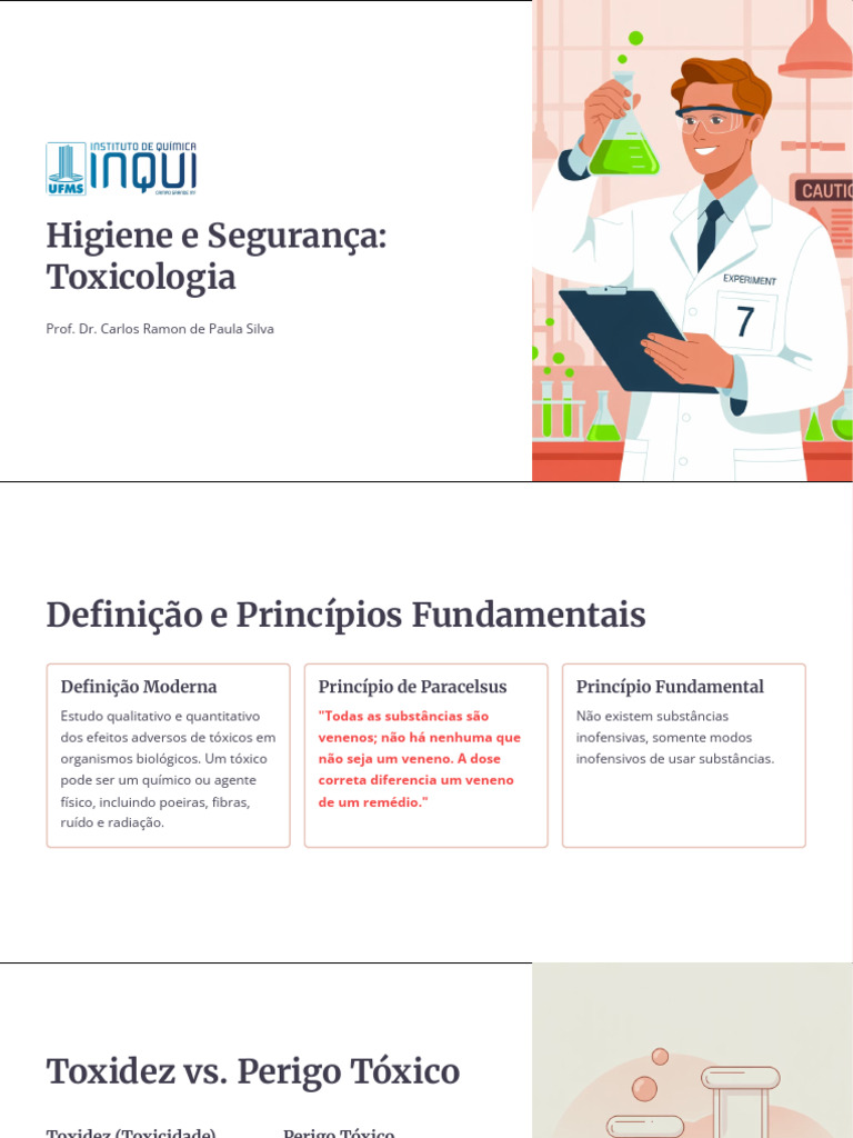 Toxicologia: Princípios e Riscos Tóxicos | PDF | Toxicidade | Veneno