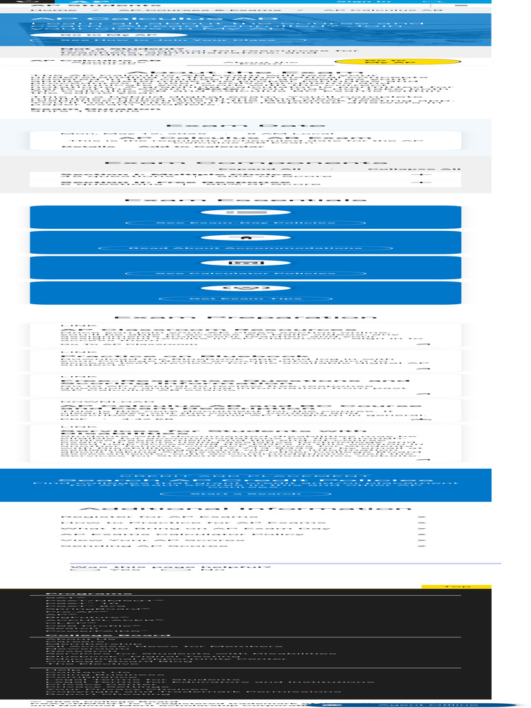 AP Calculus AB Exam - AP Students College Board | PDF | Advanced ...
