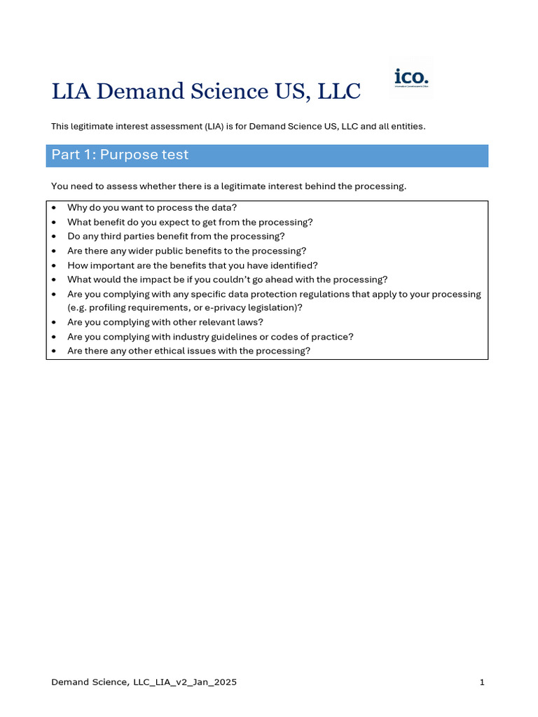 Demand Science Data Processing Benefits | PDF | Marketing | Privacy