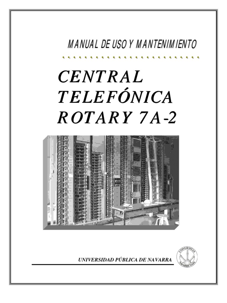 Manual Central Telefonica | PDF | Central telefónica | Teléfono