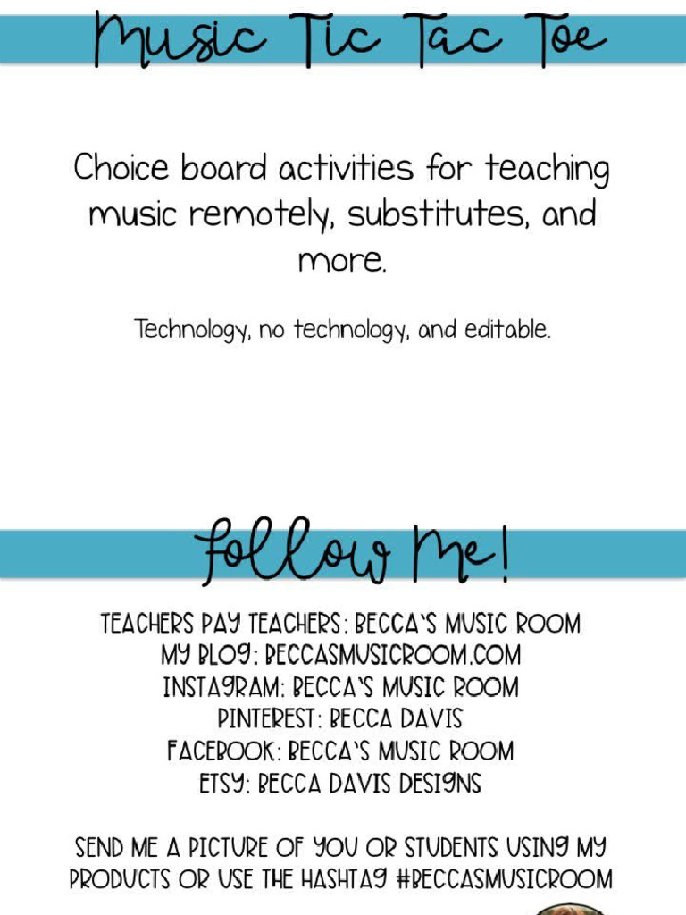 Music Choice Board | PDF