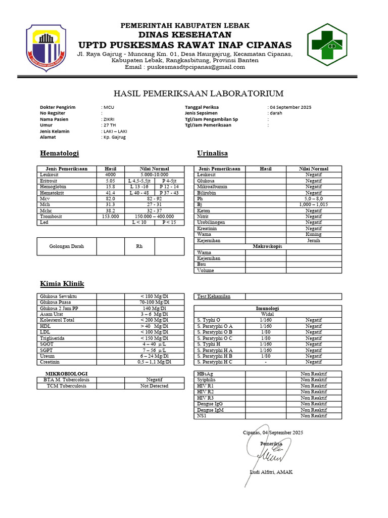 Zikri Hasil Lab | PDF