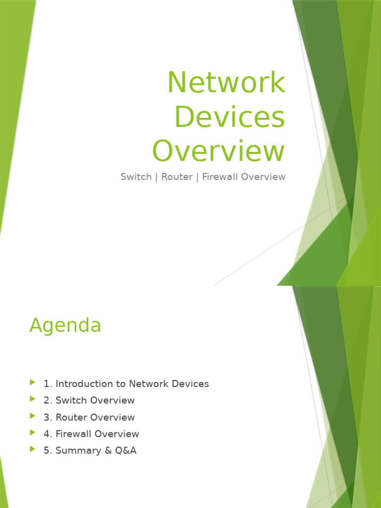 Network Devices: Switches, Routers, Firewalls | PDF | Computer Network ...