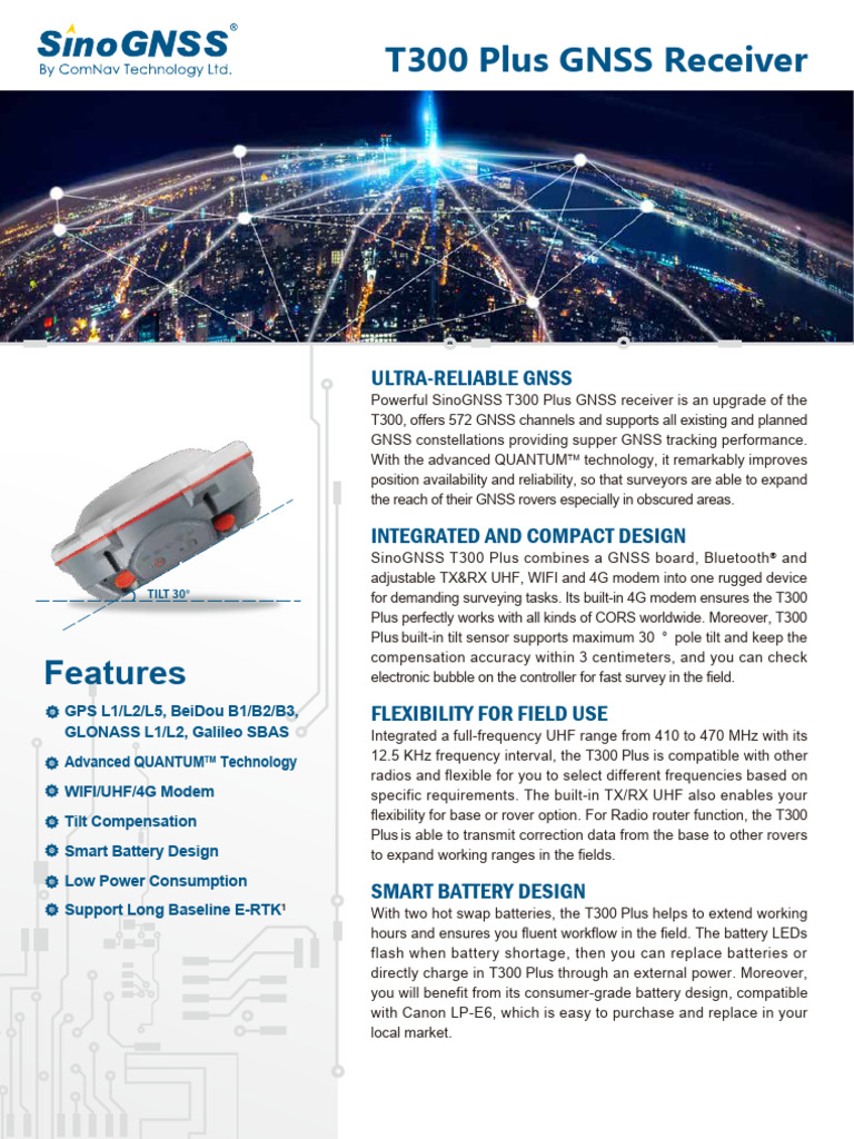 T300 Plus GNSS Receiver-EnG | PDF | Wireless | Computer Engineering