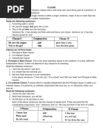 Clauses XI | PDF | Clause | Verb