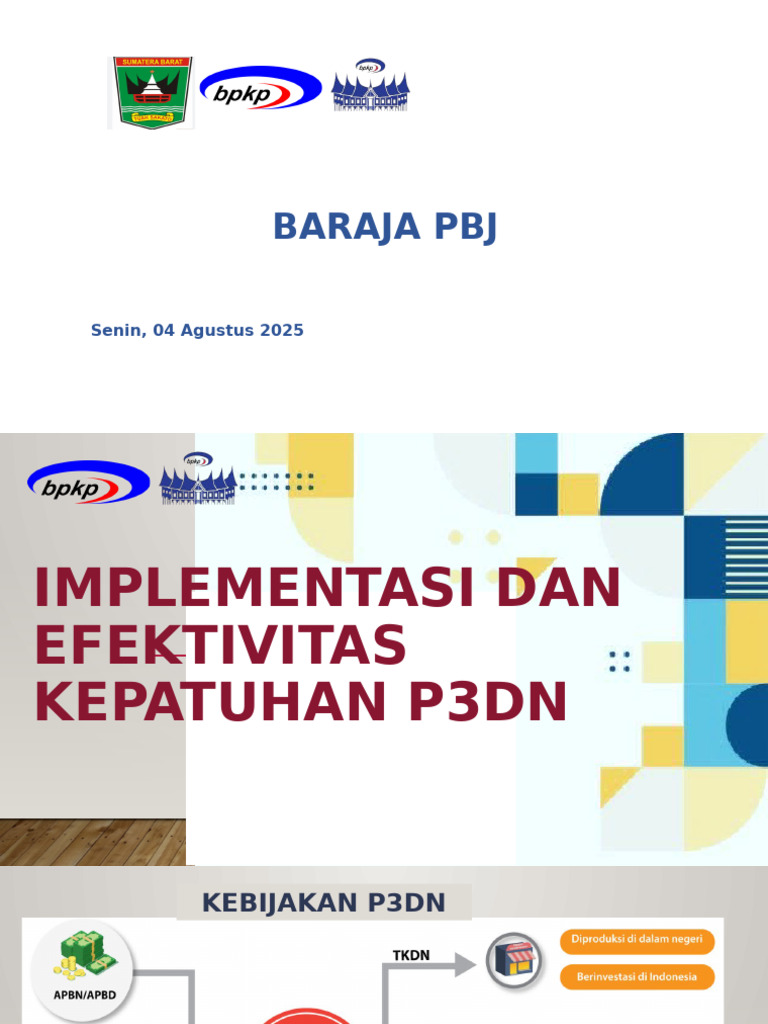 Implementasi Kebijakan P3DN 2025 | PDF